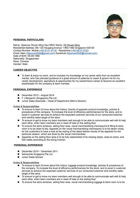 curriculum vita2 | PDF | Bars & Restaurants | Attractions