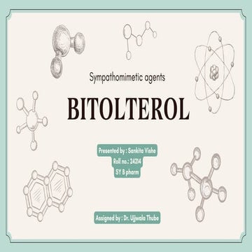 Bitolterol_ Sympathomimetic agent _ ppt | PPT