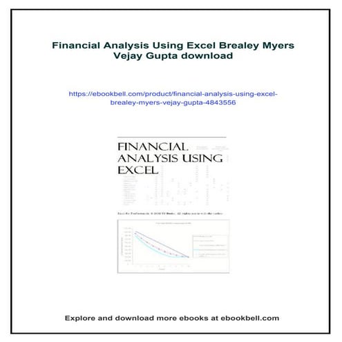 Financial Analysis Using Excel Brealey Myers Vejay Gupta | PDF