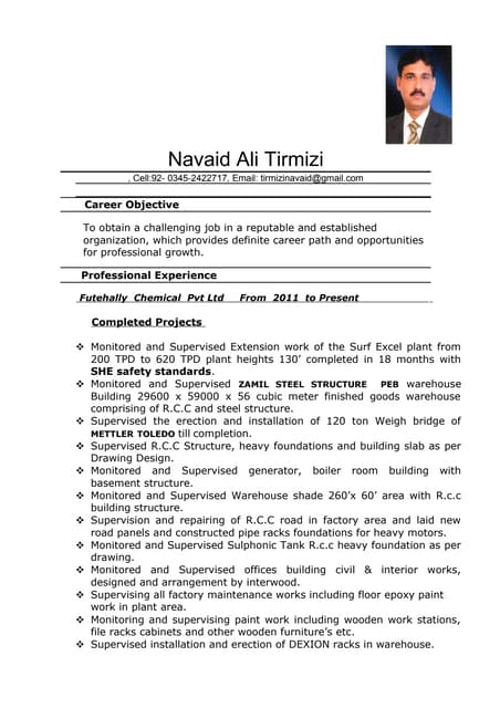 CV format sadiq | PDF