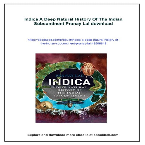 Indica A Deep Natural History Of The Indian Subcontinent Pranay Lal | PDF