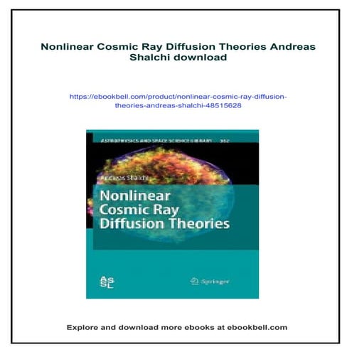Nonlinear Cosmic Ray Diffusion Theories Andreas Shalchi | PDF