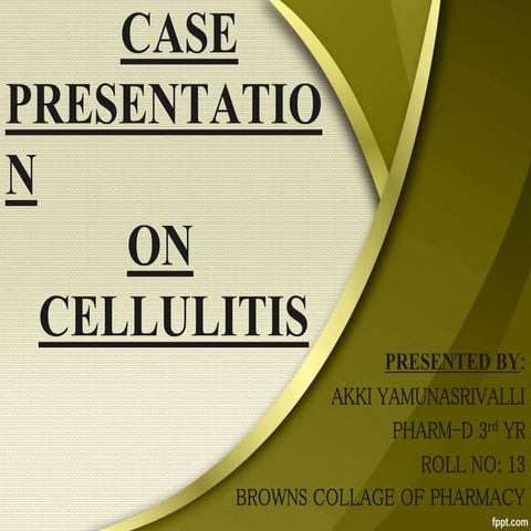 case study on cellulitis | PPT