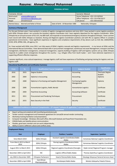 Obaidullah Resume | DOC