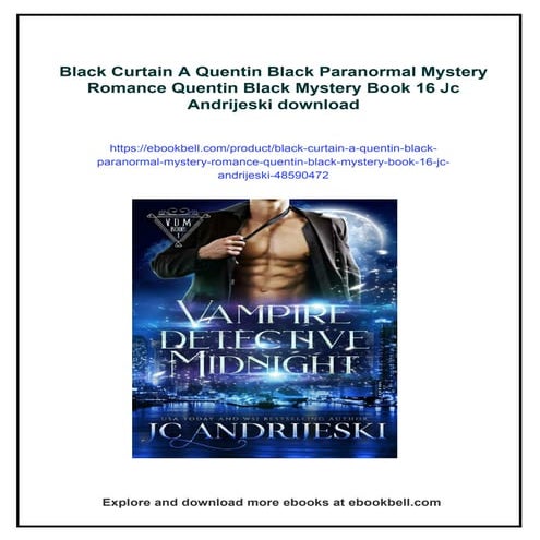 Black Curtain A Quentin Black Paranormal Mystery Romance Quentin Black ...