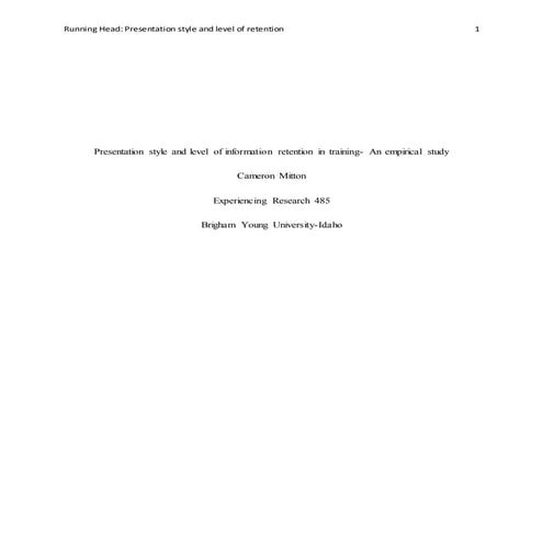 Final proposal- problem statement | PDF