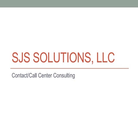 SJS Solutions, LLC R01 | PPT