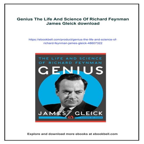 Genius The Life And Science Of Richard Feynman James Gleick | PDF