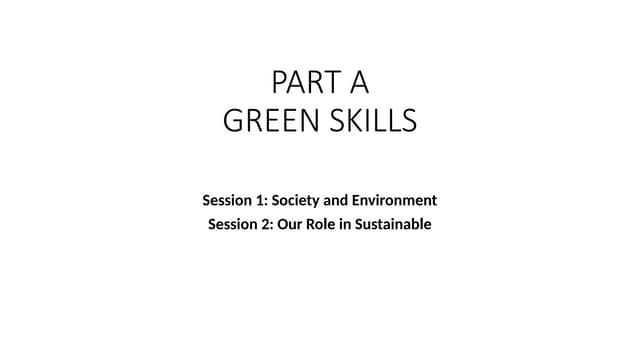 green skills | PPTX