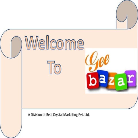 gee bazar ppt final | PPTX