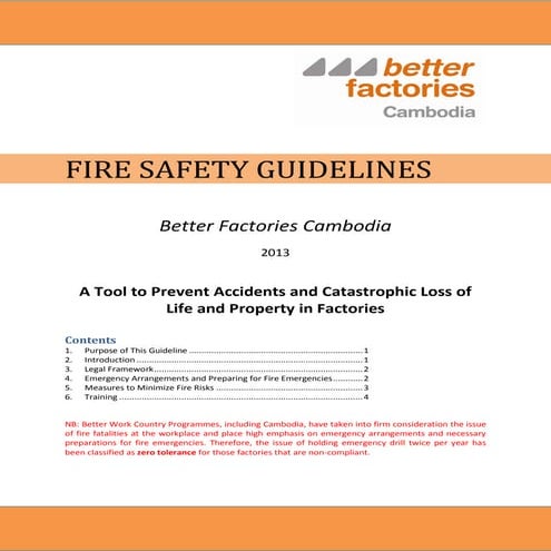Fire Safety Guideline | PDF