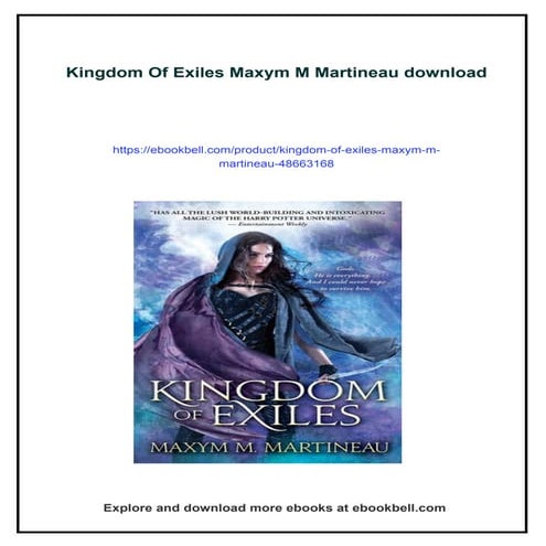 Download full ebook of Kingdom Of Exiles Maxym M Martineau instant download pdf | PDF