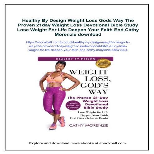Healthy By Design Weight Loss Gods Way The Proven 21day Weight Loss ...