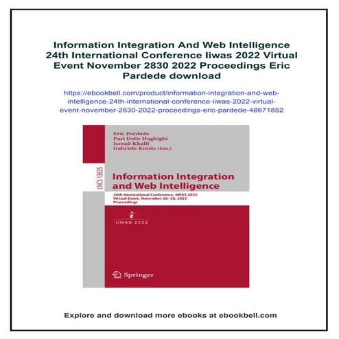 Information Integration And Web Intelligence 24th International ...