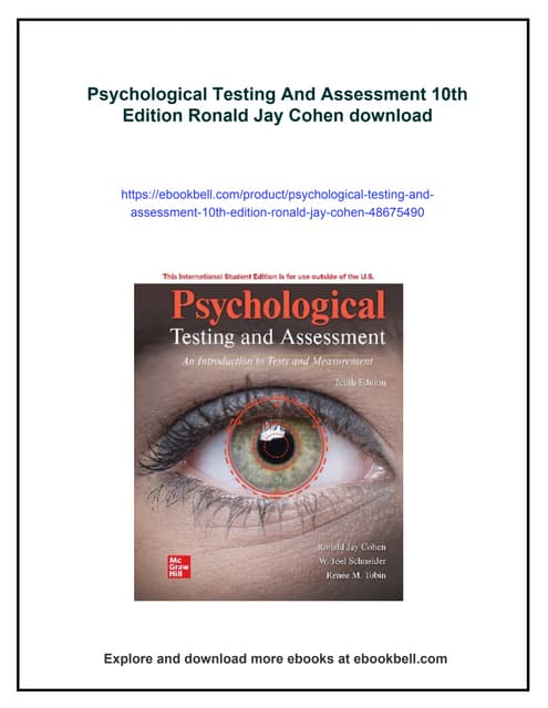 Psychological Assessment One Chapt1.pptx