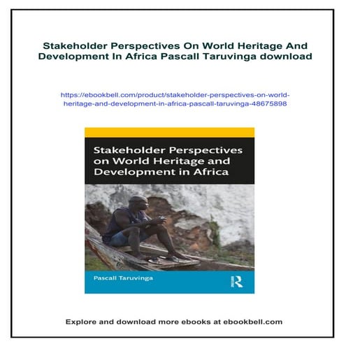 Stakeholder Perspectives On World Heritage And Development In Africa ...