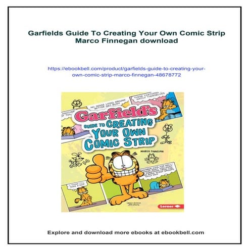 Garfields Guide To Creating Your Own Comic Strip Marco Finnegan | PDF