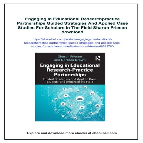 Engaging In Educational Researchpractice Partnerships Guided Strategies ...