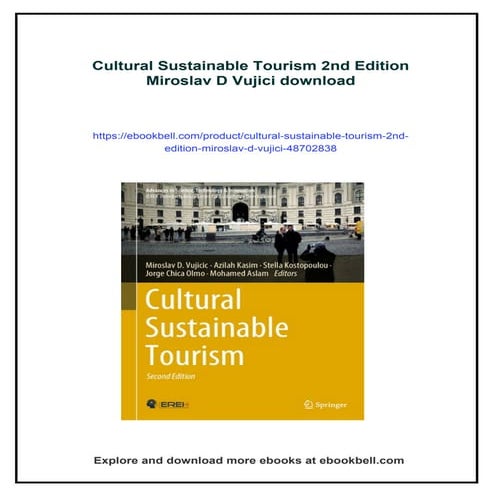 Cultural Sustainable Tourism 2nd Edition Miroslav D Vujici | PDF