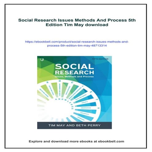 Social Research Issues Methods And Process 5th Edition Tim May | PDF
