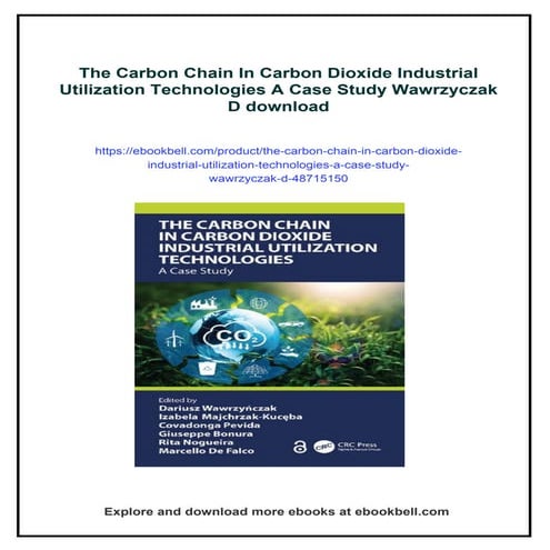 The Carbon Chain In Carbon Dioxide Industrial Utilization Technologies ...