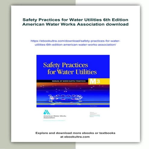 Safety Practices for Water Utilities 6th Edition American Water Works ...