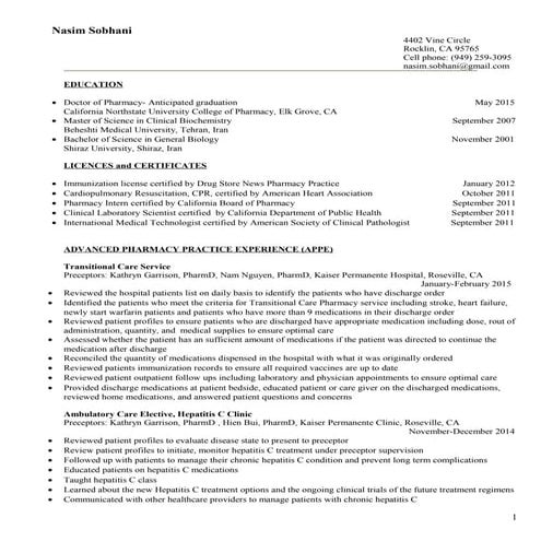 Nasim's CV | DOC