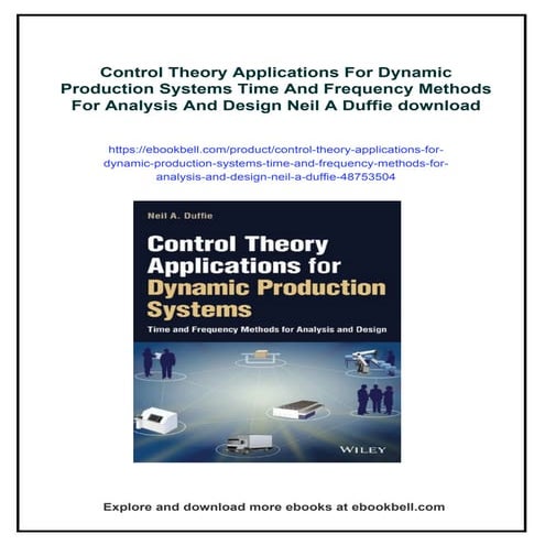 Control Theory Applications For Dynamic Production Systems Time And Frequency Methods For ...