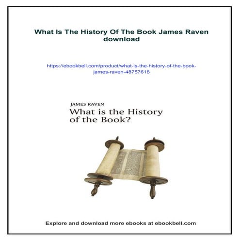 What Is The History Of The Book James Raven | PDF