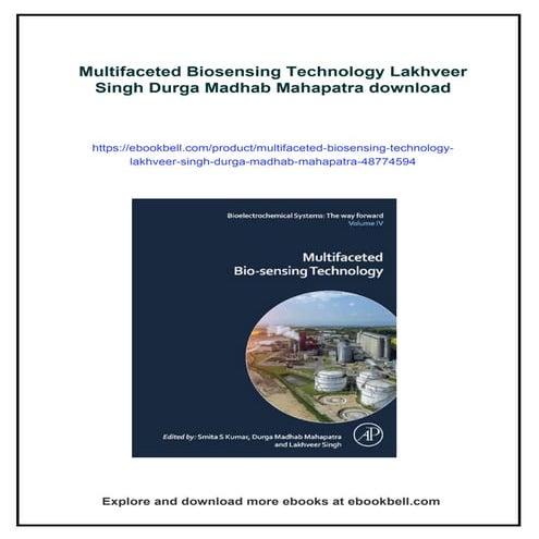 Multifaceted Biosensing Technology Lakhveer Singh Durga Madhab Mahapatra | PDF