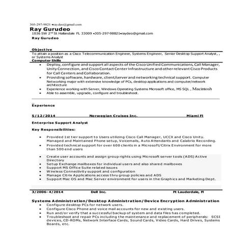 Resume | RTF
