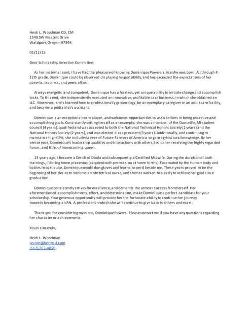 DAR Letter of Recommendation for Kyle McClendon2 | PDF