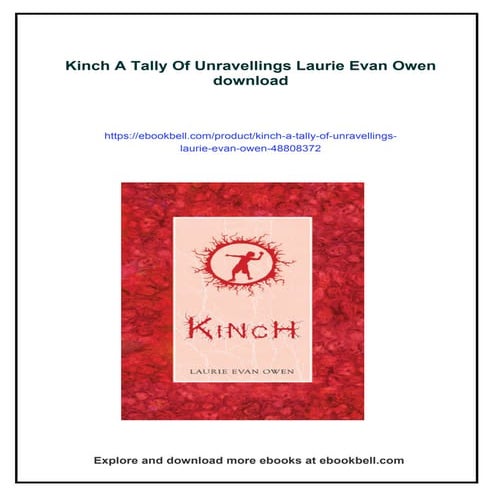 Kinch A Tally Of Unravellings Laurie Evan Owen | PDF