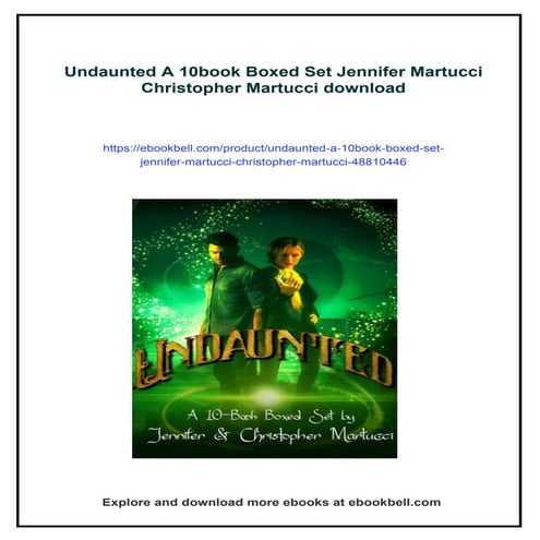 Undaunted A 10book Boxed Set Jennifer Martucci Christopher Martucci | PDF