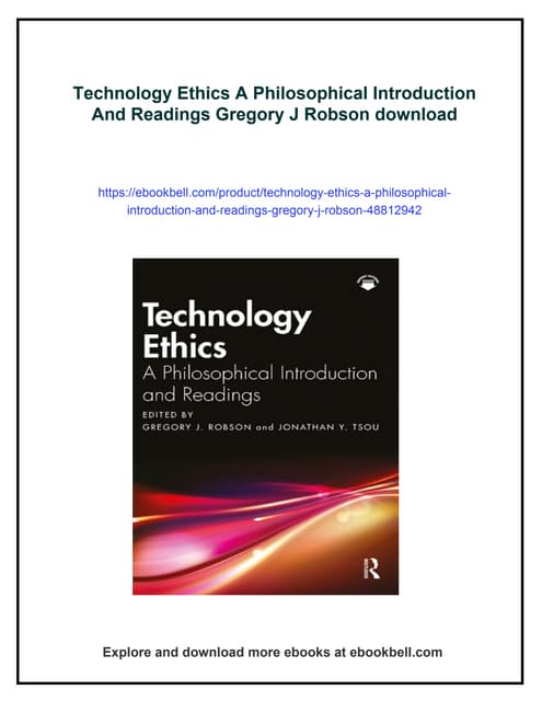 Ethics, artifacts and technology slideshow | PPTX