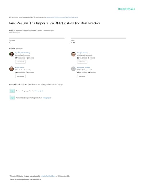 Applying Peer-Review For Programming Assignments | PDF | Web ...