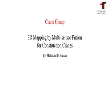 Sensor Fusion Techniques for Building Maps for Robots | PPTX