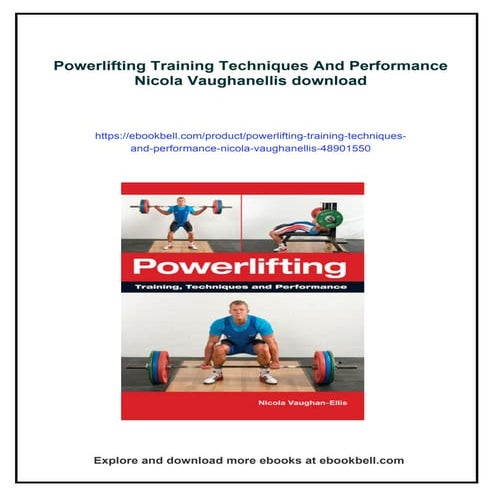 Powerlifting Training Techniques And Performance Nicola Vaughanellis | PDF