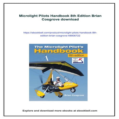Microlight Pilots Handbook 8th Edition Brian Cosgrove | PDF
