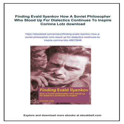 Finding Evald Ilyenkov How A Soviet Philosopher Who Stood Up For ...