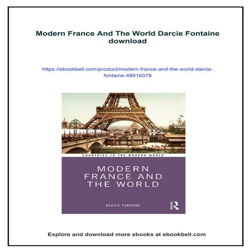 Modern France And The World Darcie Fontaine | PDF