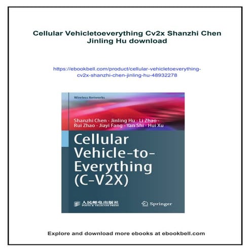 Cellular Vehicletoeverything Cv2x Shanzhi Chen Jinling Hu | PDF