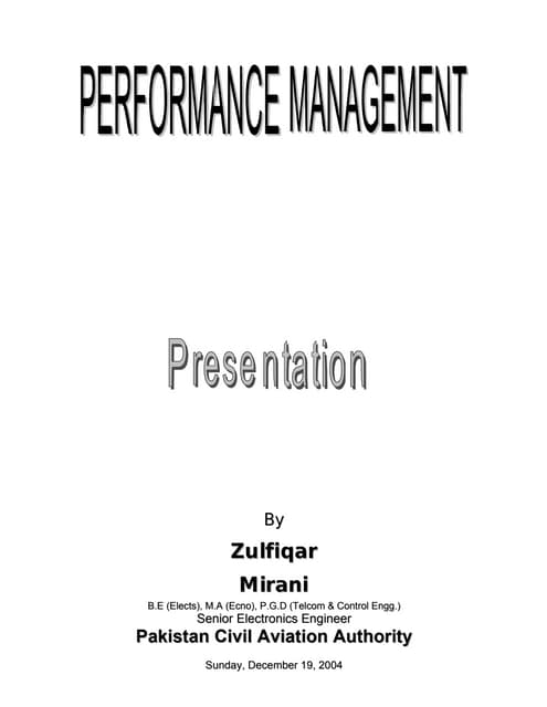 Performance Management Functions Presentation | PPT