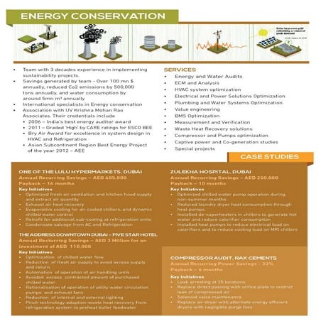 SES - Brochure - Energy Conservation | PDF