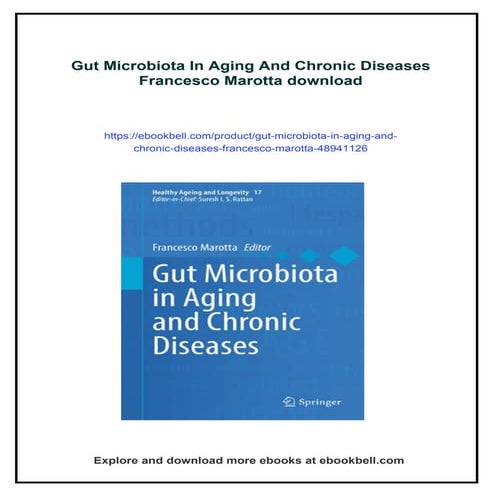 Gut Microbiota In Aging And Chronic Diseases Francesco Marotta | PDF