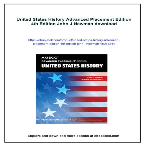 United States History Advanced Placement Edition 4th Edition John J ...