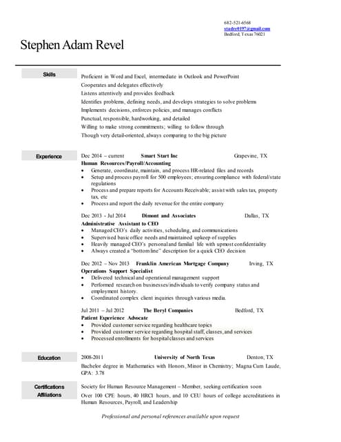Current resume | PDF