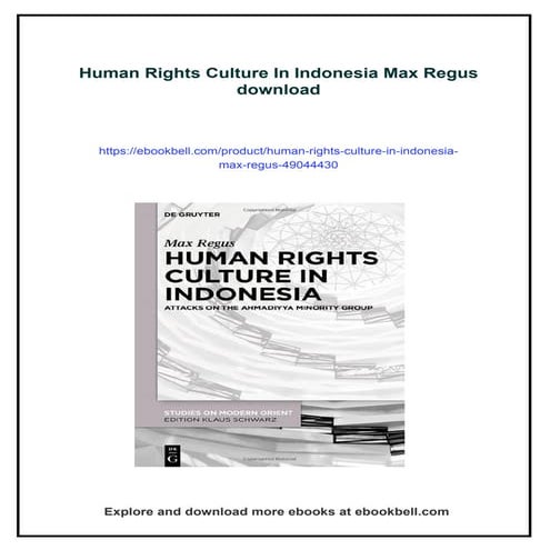 Human Rights Culture In Indonesia Max Regus | PDF