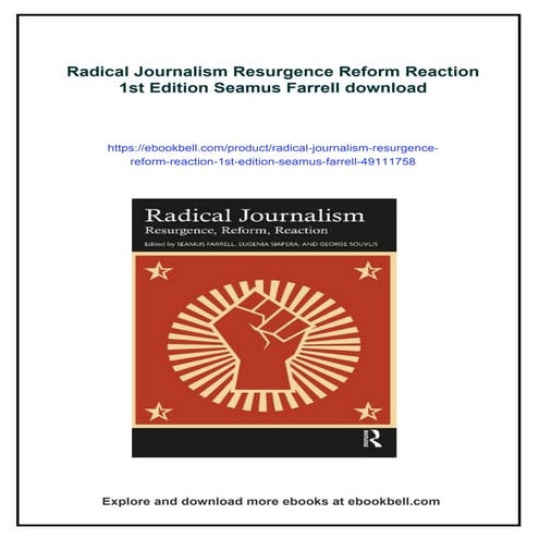 Radical Journalism Resurgence Reform Reaction 1st Edition Seamus ...
