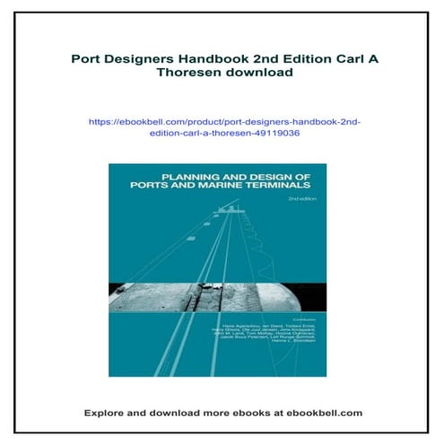 Port Designers Handbook 2nd Edition Carl A Thoresen | PDF